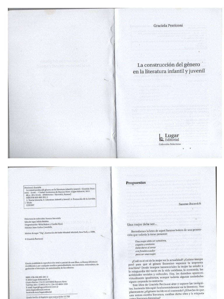 Perriconi. La Construccion Del Genero en La Literatura Infantil y ...