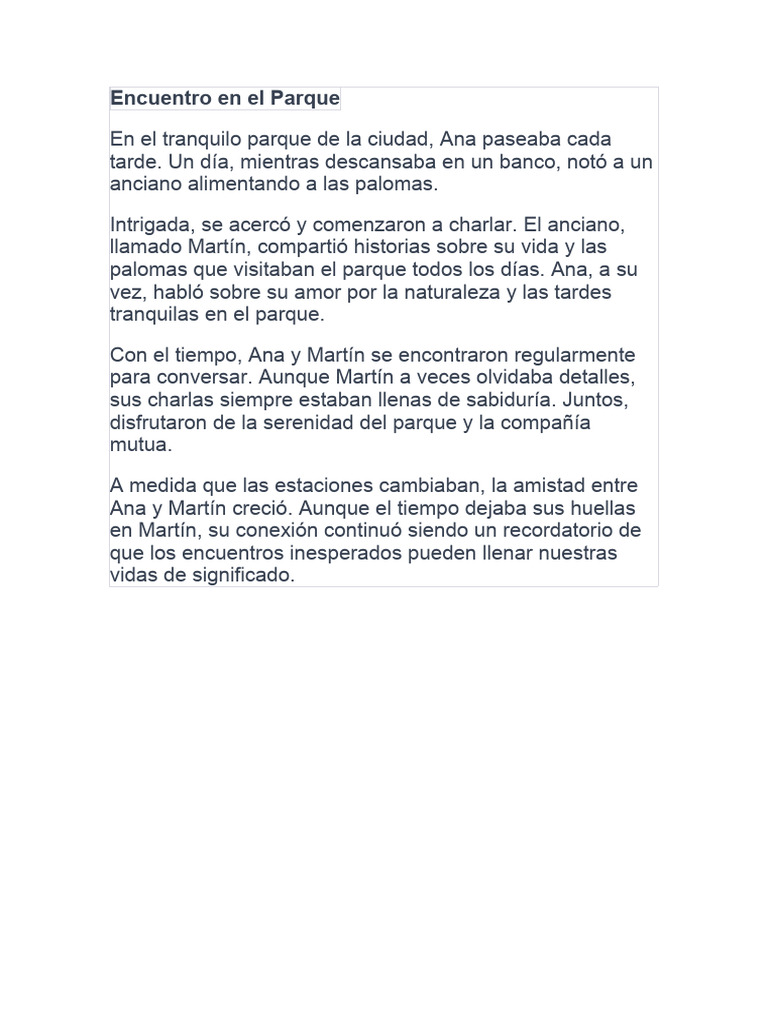 Encuentro en El Parque | PDF