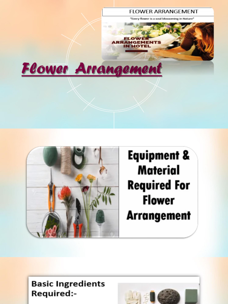 Flower Arrangement | PDF | Floristry | Ikebana