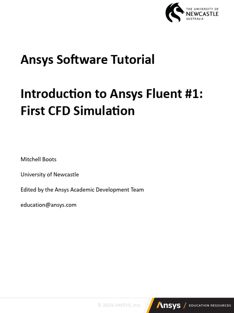 Intro to Ansys Fluent: First CFD Steps | PDF | Computational Fluid ...