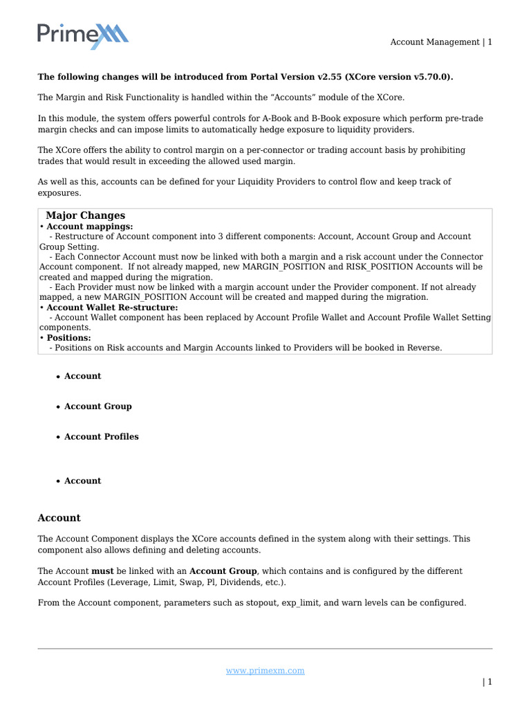 Account Management | PDF | Parameter (Computer Programming) | Leverage ...