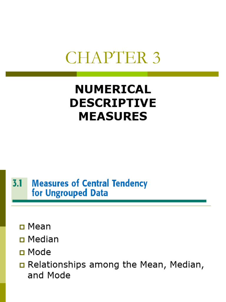 CH 9 - Part 3 | PDF | Standard Deviation | Mode (Statistics)