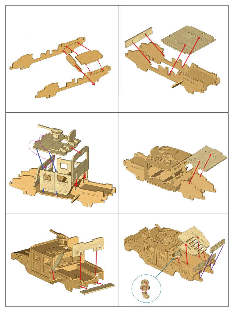 Laser Cut Humvee Puzzle Car Vector Free | PDF