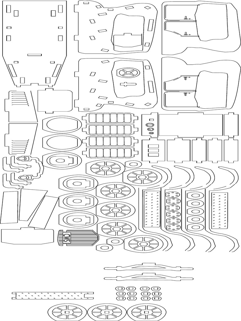 Ford Car CNC Cut Free File | PDF