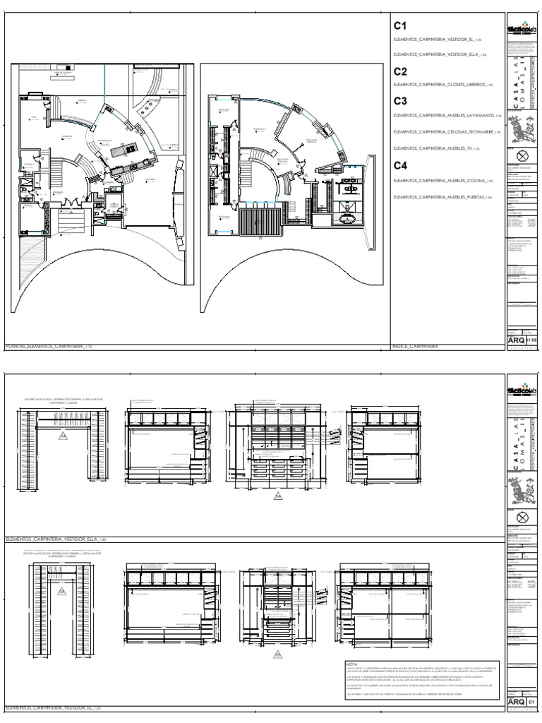 Arq 11 Planos Carpinteria | PDF
