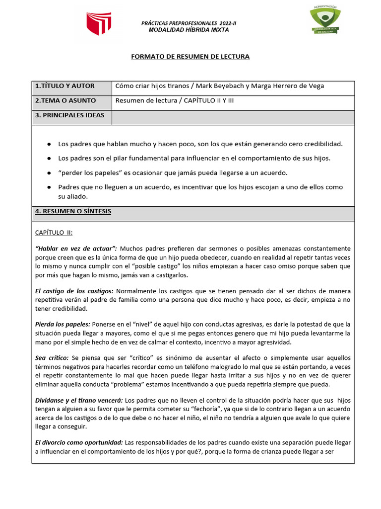 Resumen de Lectura 3 | PDF