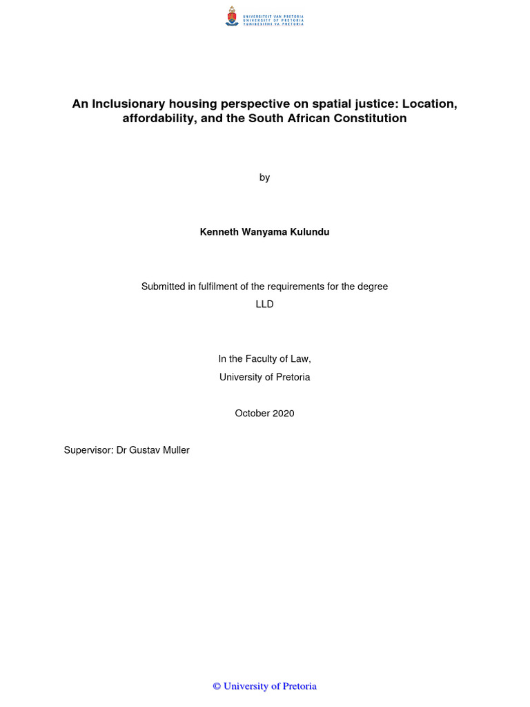 Kulundu Inclusionary 2020 | PDF | Eminent Domain | Economies