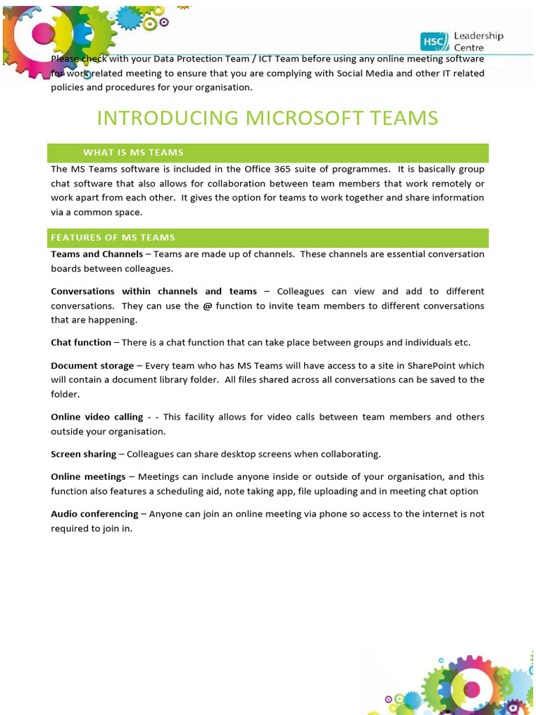MS Teams | PDF | Web Conferencing | Computer File