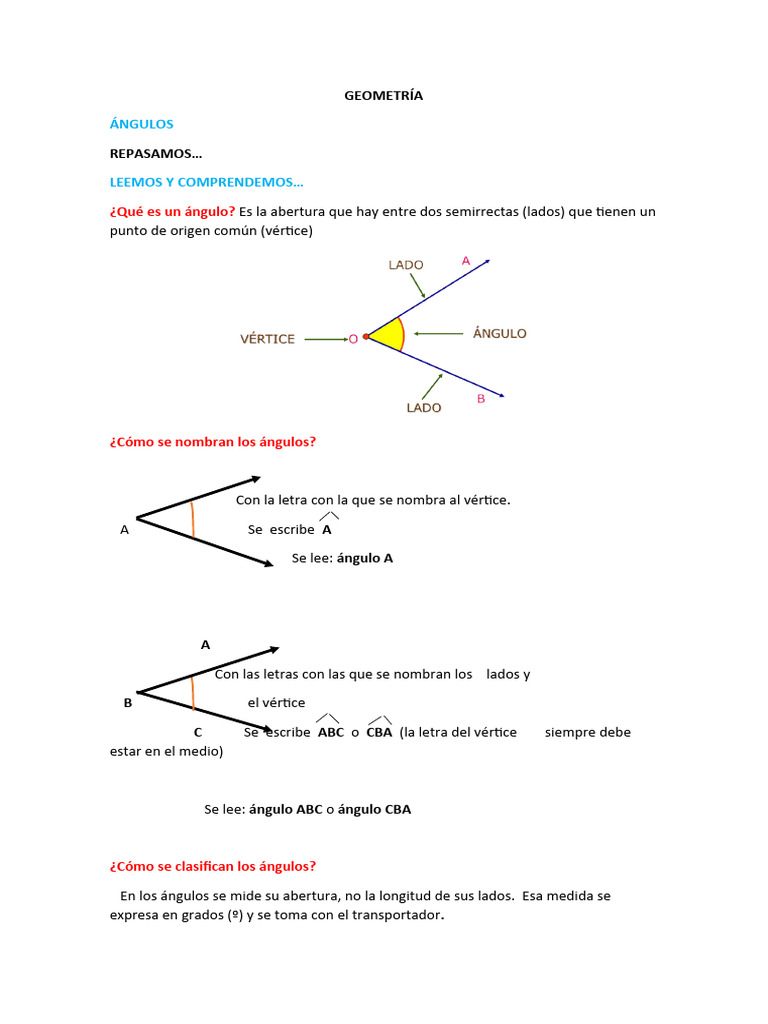Actividades Didácticas sobre Ángulos | PDF | Ángulo | Geometría