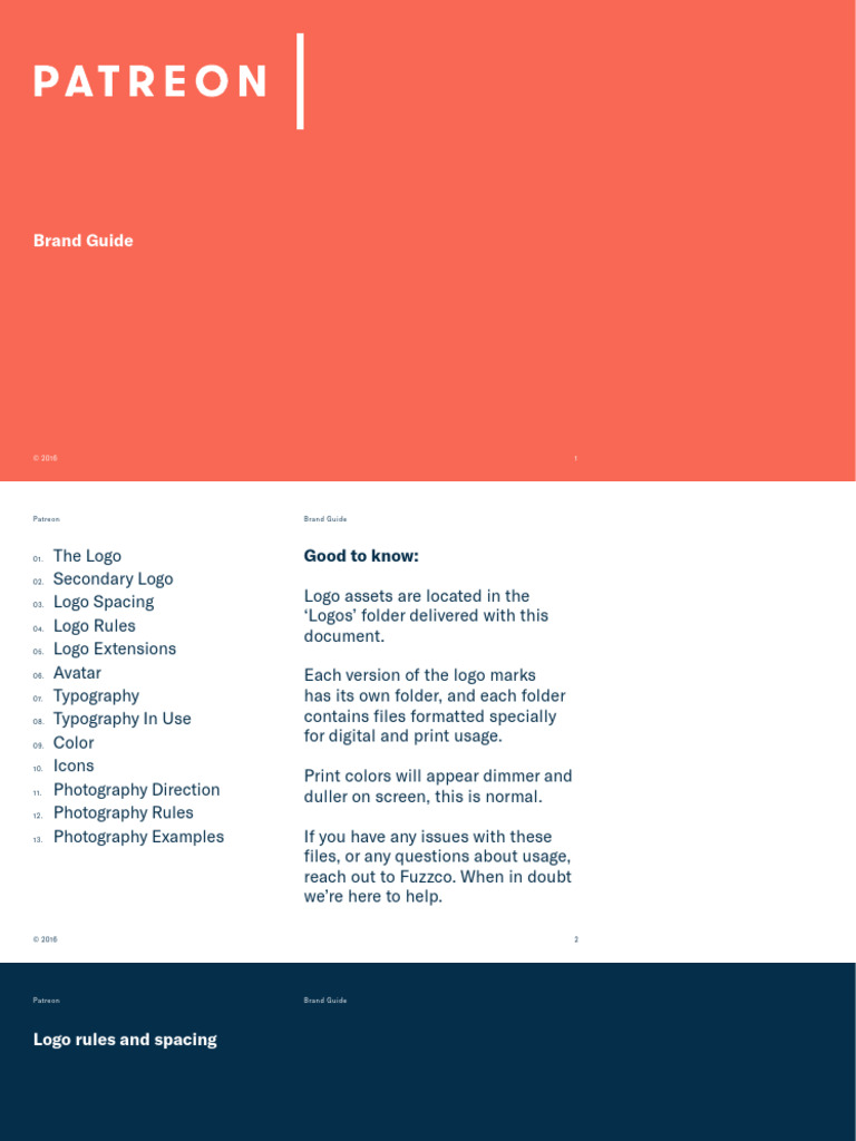 Patreon Brand Guide | PDF | Logos | Brand
