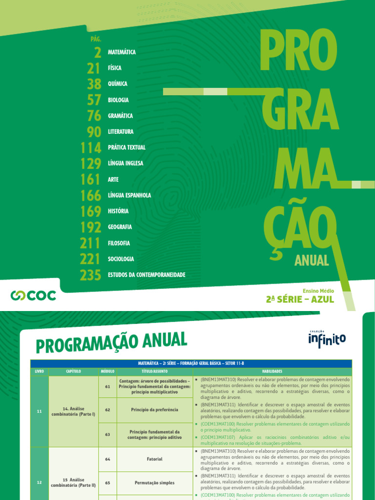 COC EM 02 Serie 2 Infinito Azul | Download grátis PDF | Trigonometria ...