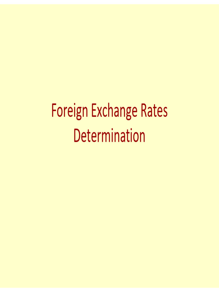 International Finance Review 1 | PDF | Exchange Rate | Monetary Policy