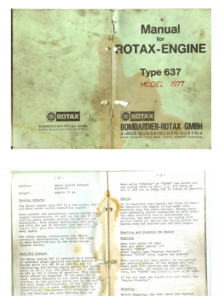 Rotax 637 Manual | PDF