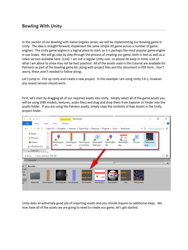 Bowling With Unity | PDF | Unity (Game Engine) | Computer File Bowling With Unity | PDF | Unity (Game Engine) | Computer File