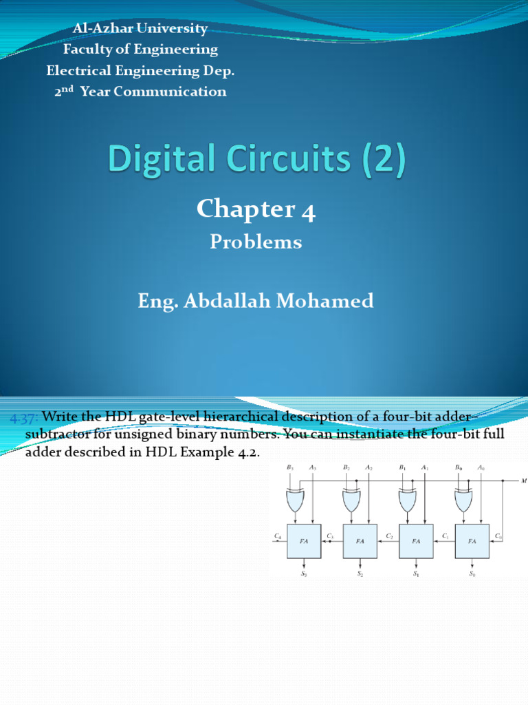 Digital Circuits (2) - Ch6 | PDF | Electronic Engineering | Electronics
