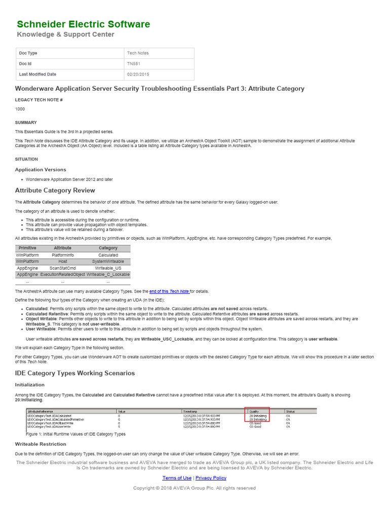 Wonderware Application Server Security Troubleshooting Essentials Part ... Wonderware Application Server Security Troubleshooting Essentials Part ...