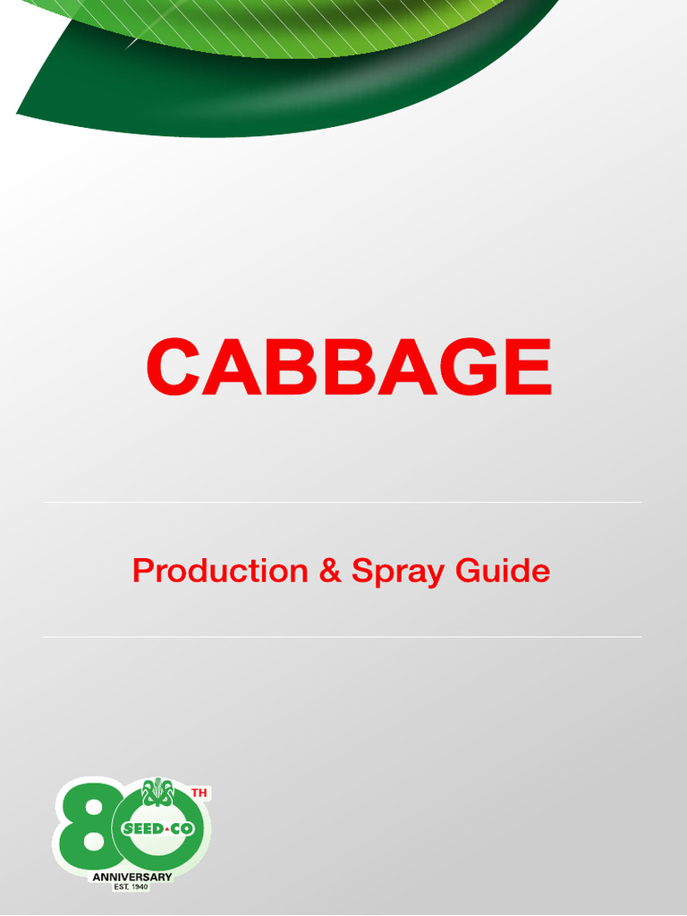 Cabbage | PDF | Cabbage | Soil