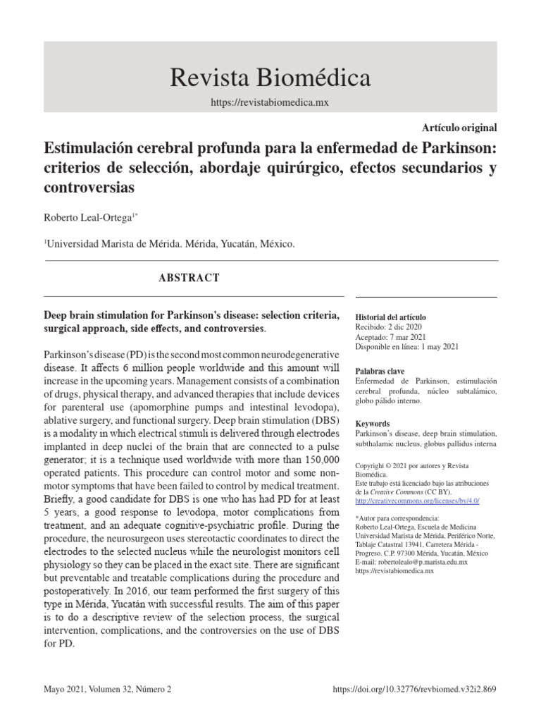 bio212g | PDF | Deep Brain Stimulation | Neurosurgery