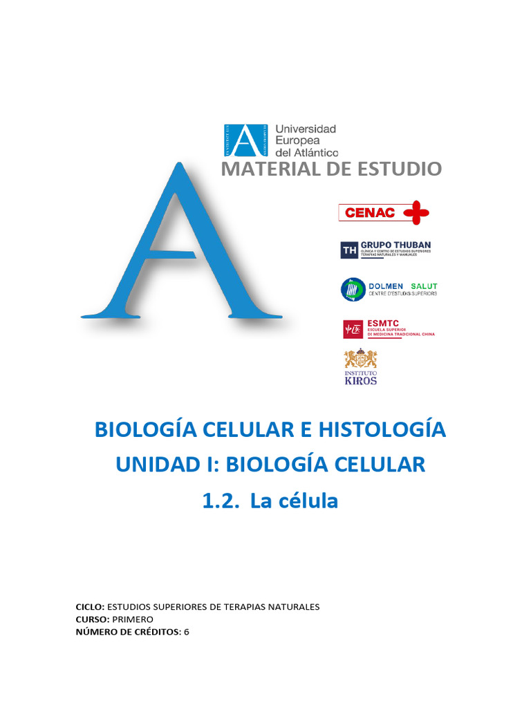 BIO 1.2 La Celula | PDF | Biología Celular) | Organismos