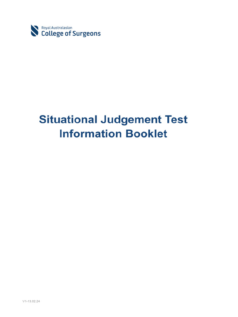 Situational Judgement Test Guide | PDF | Laptop | Smartphone