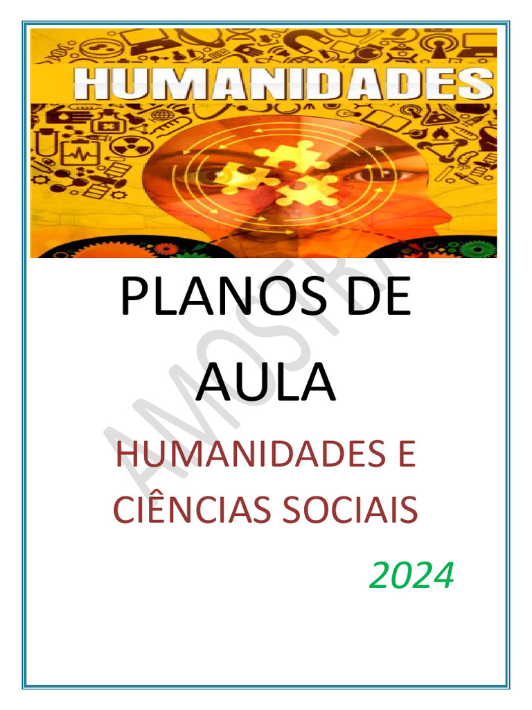Planos de Aula Humanidades e Ciências Sociais 2024 | PDF