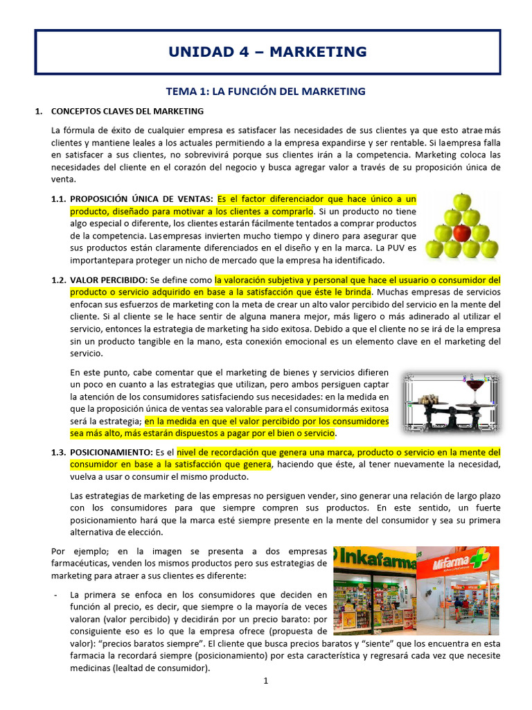 Sesion 4 - Conceptos Clave Del Marketing | PDF | Marketing | Mercado (economía)