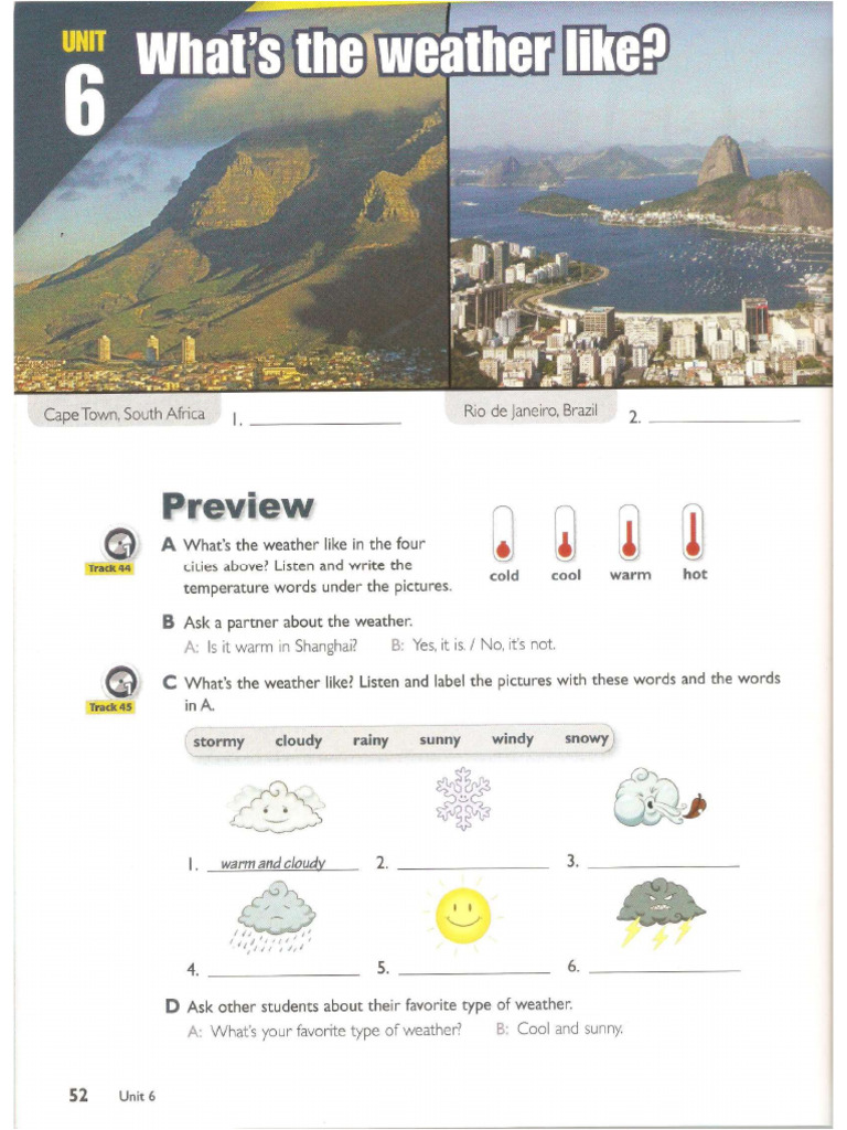 Unit 6 - What - S The Weather Like | PDF