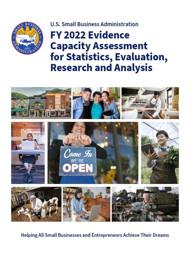 SBA FY 2022 Evidence Capacity Assessment | PDF | Program Evaluation ...