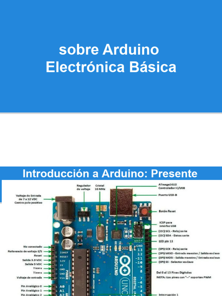 Arduino IntroduccionElectronica | PDF | Corriente eléctrica | Electrónica
