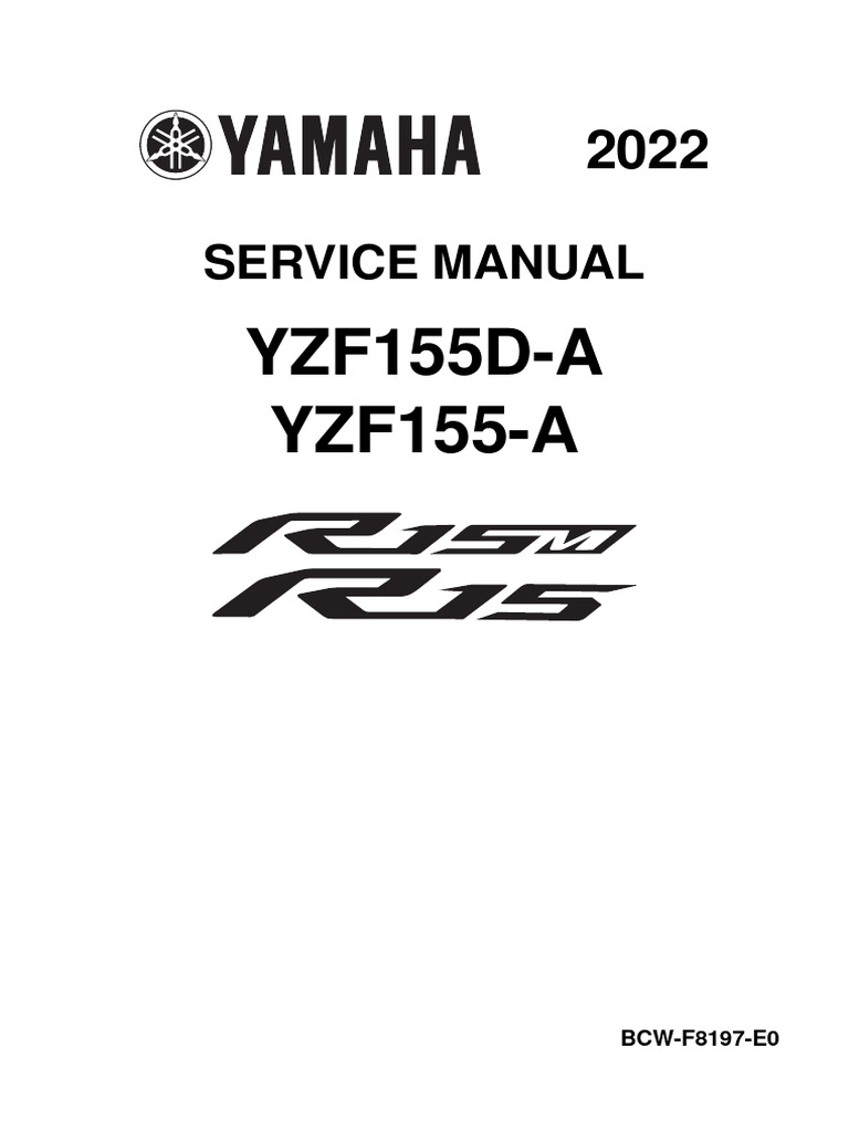 Service Manual: YZF155D-A YZF155-A | PDF | Anti Lock Braking System | Throttle