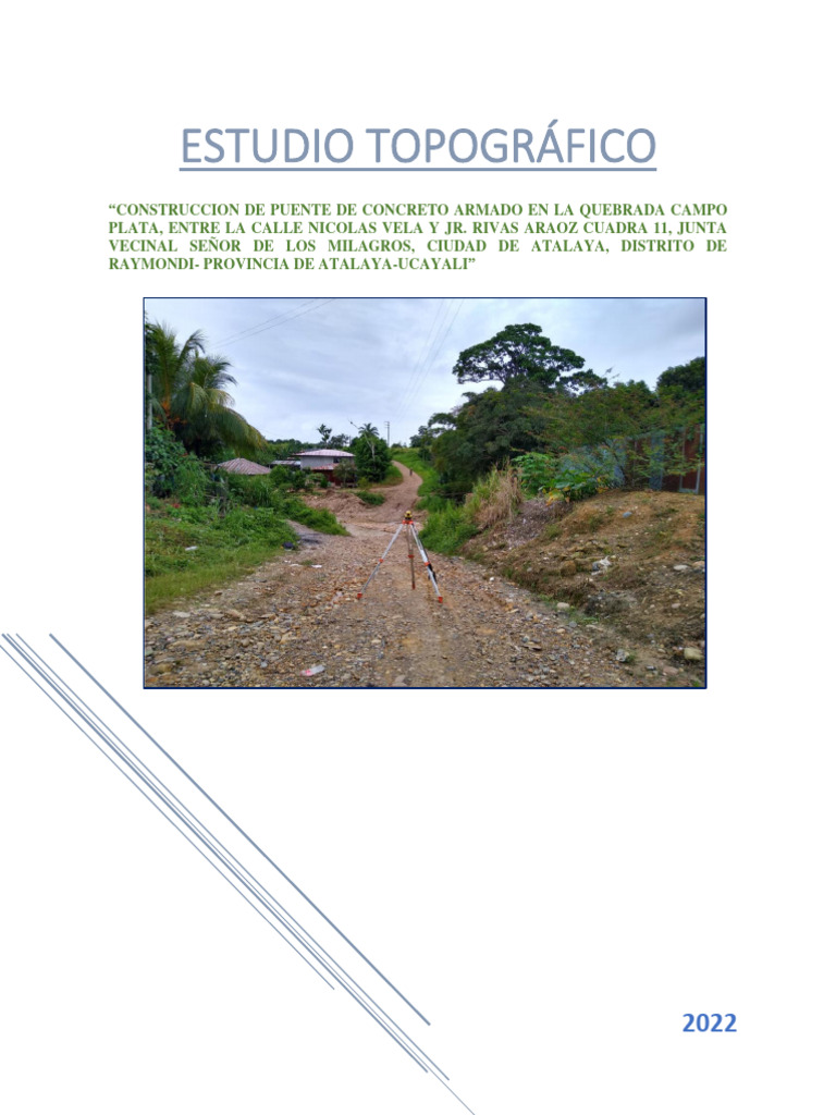 Estudio Topografico | PDF