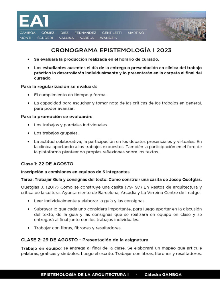 Cronograma Eai 2023 | PDF