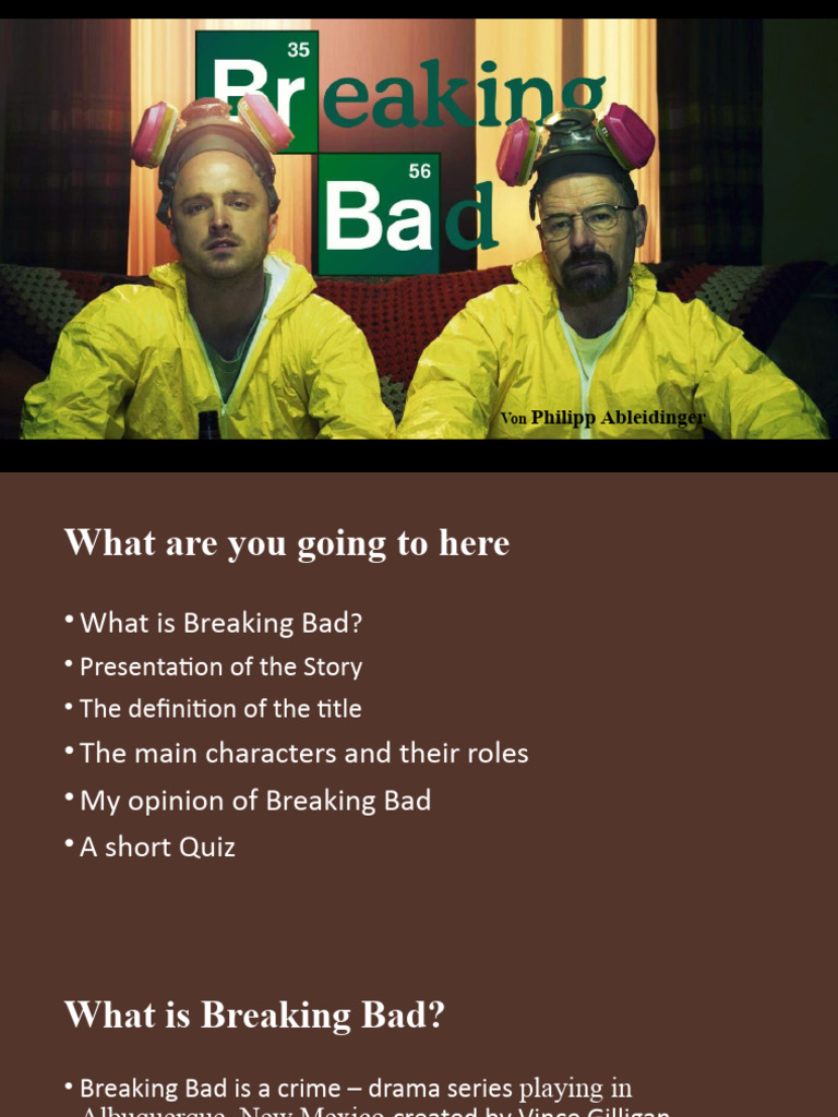 Understanding Breaking Bad: A Synopsis | PDF