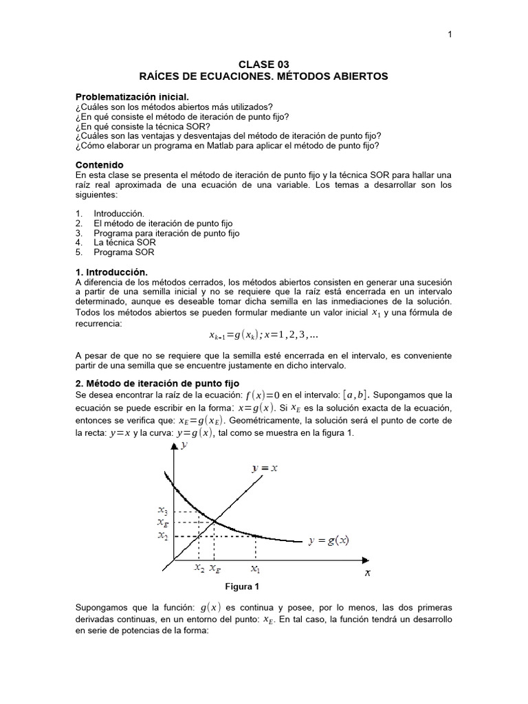 Clase03 Métodosnuméricos 2023 | PDF | Ecuaciones | Raíz cuadrada