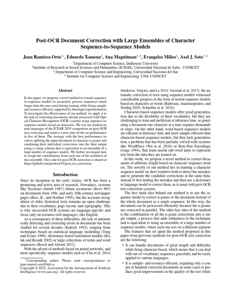 Guemes AAAI 2022 | PDF | Optical Character Recognition | Computing