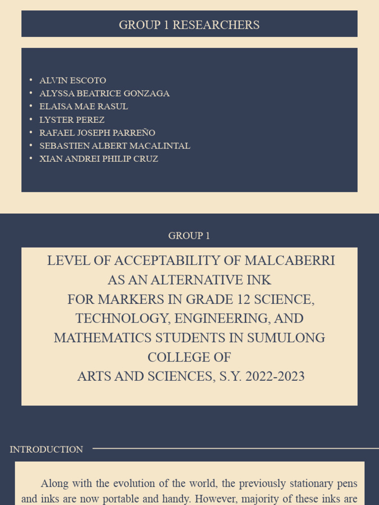 Group 1 PPT Defense | Download Free PDF | Survey Methodology | Science