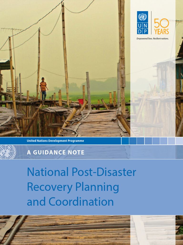UNDP - Guidance - Note - Disaster Recovery - Final | PDF | Emergency ...