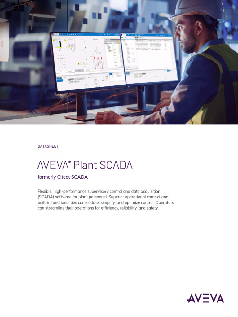 Datasheet AVEVA PlantSCADA 24-01 | PDF | Scada | Server (Computing)