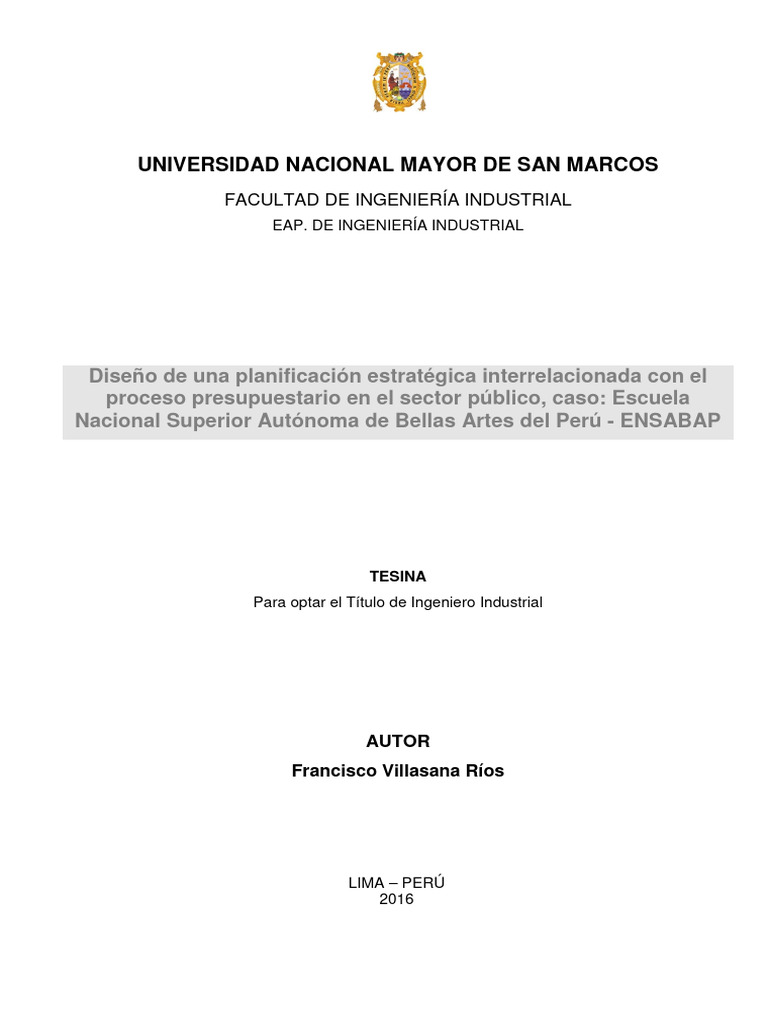 10. Diseño de una planificación estratégica interrelacionada con el ...