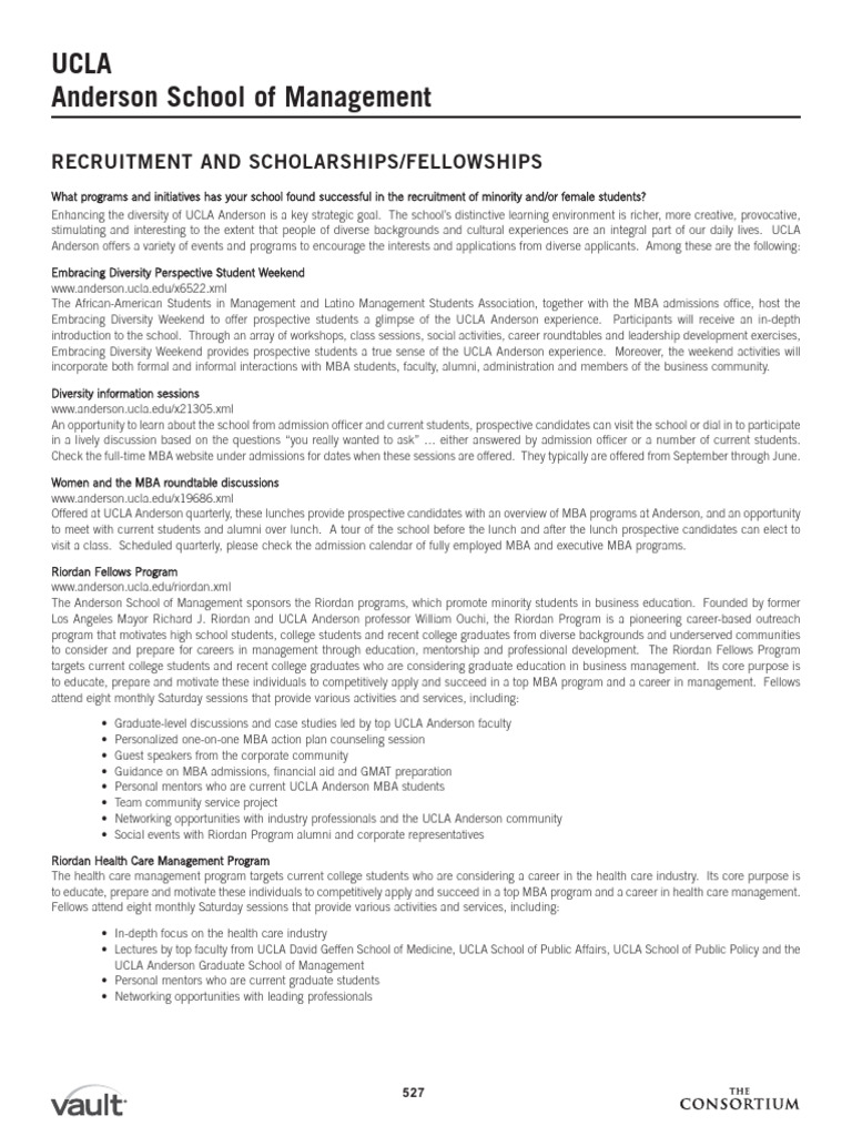 UCLA - Anderson School of Management | PDF | Entrepreneurship | Master Of Business Administration