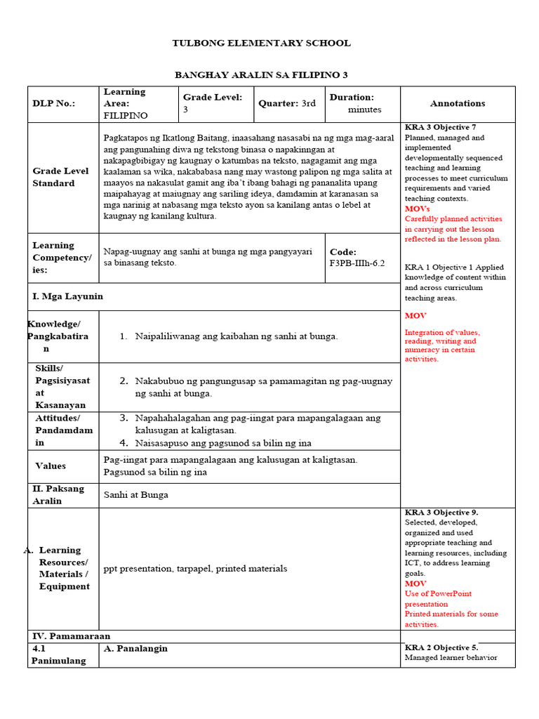 LP Sanhi at Bunga | PDF