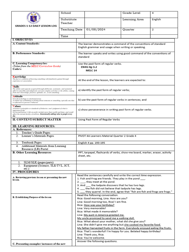 Eng 01082024 | PDF | Learning | Teachers