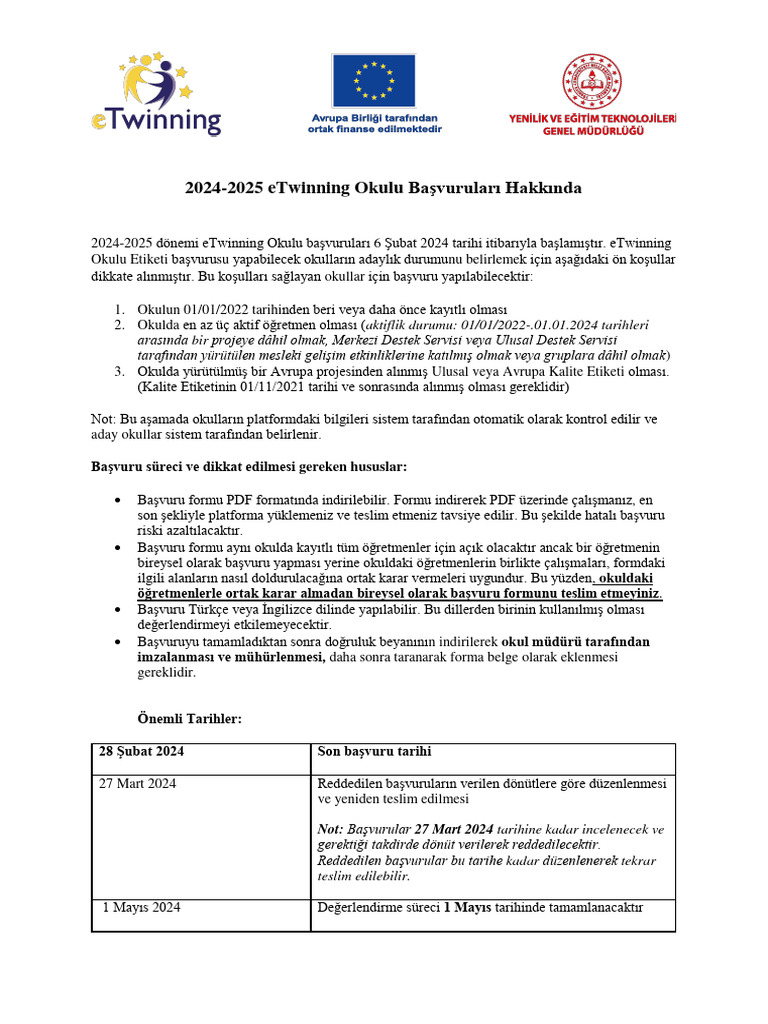 2024 Etw School Basvuru-1 | PDF