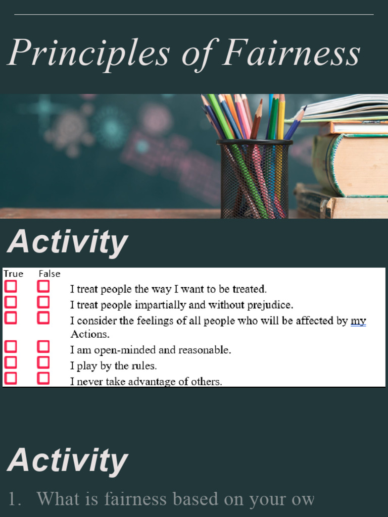 Principles of Fairness | PDF