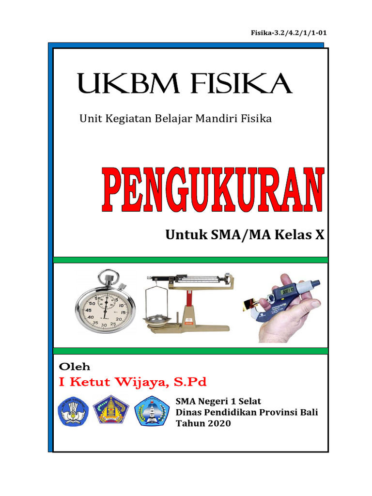 UKBM 3.2.1 - Besaran, Satuan Dan Dimensi | PDF