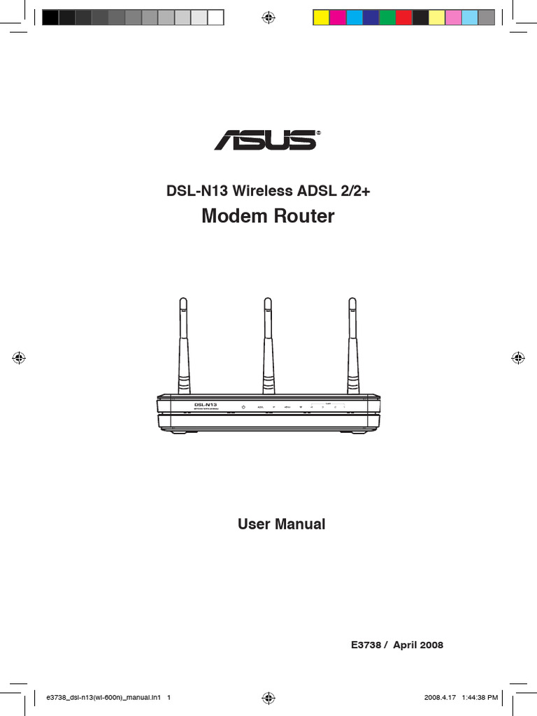 DSL N13 Manual | PDF | Wireless Lan | Ip Address