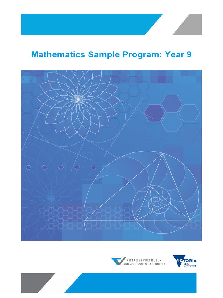 MathematicsSampleProgram - Year 9 | PDF | Area | Equations