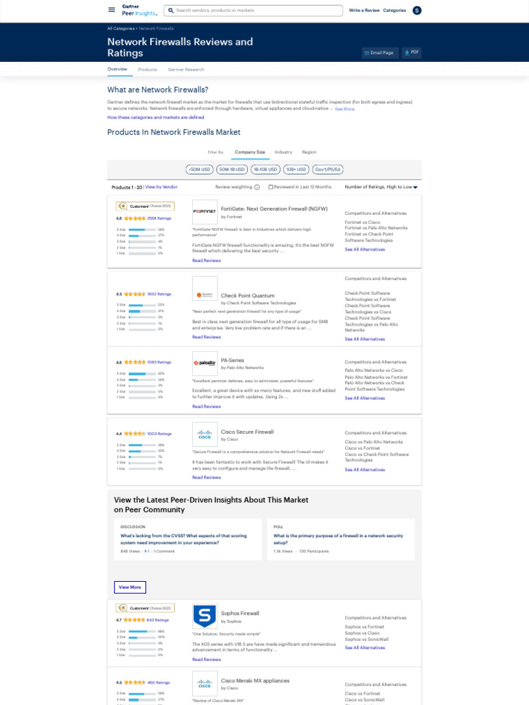 Markets Network Firewalls | Download Free PDF | Firewall (Computing) | Software