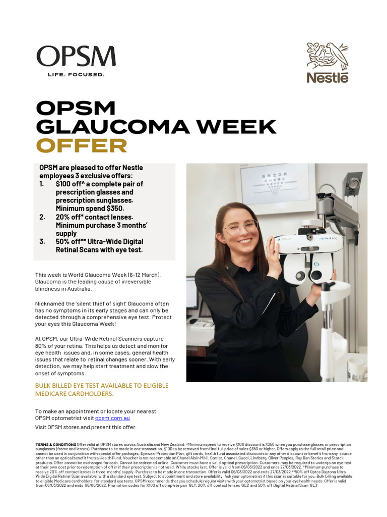 Opsm Offer | PDF | Glaucoma | Glasses