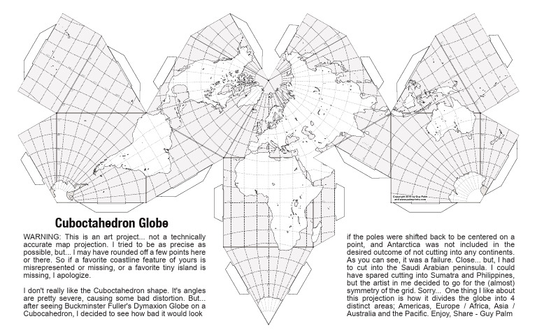 Cuboctahedron 4 B BW | PDF | Geographical Technology | Geographic Data ...